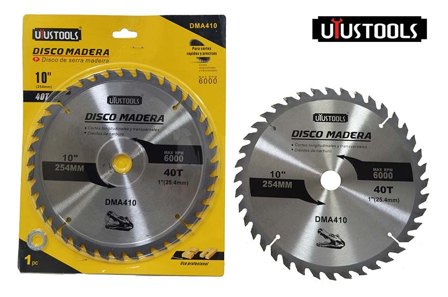DISCO CORTE MADERA 10(40DT) UYUSTOOLS DMA410 – Ferreteria Nuevo Milenio